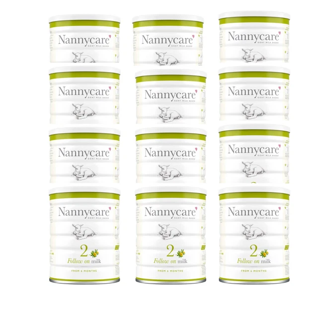 NANNYCARE 2 GOAT Milk Based Follow On Milk 900G x12 £262.75 - PicClick UK