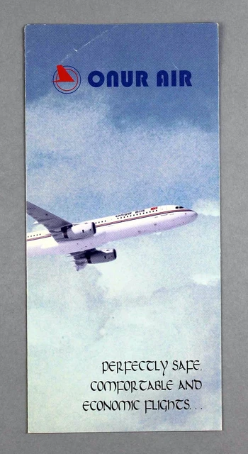 ONUR AIR VINTAGE Airline Brochure With Fleet Pictures & Information ...