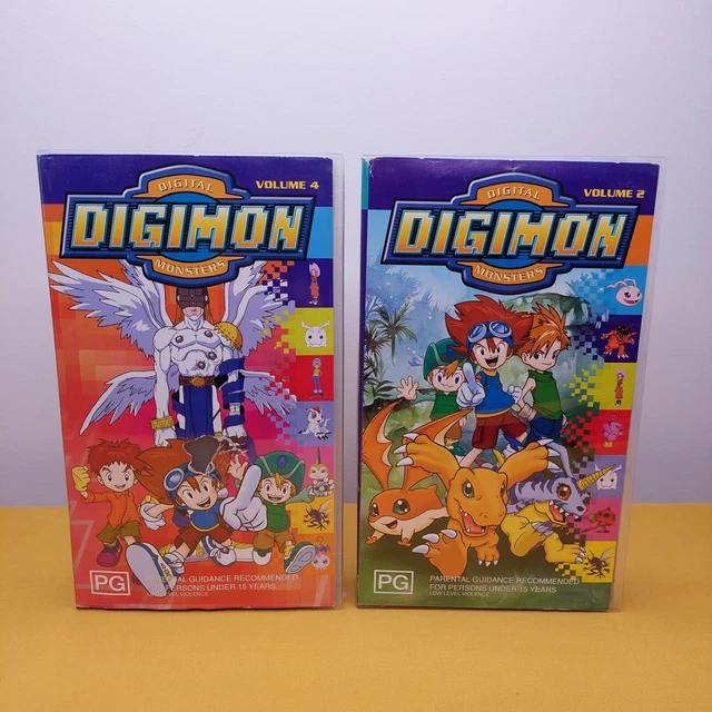 RARE DIGIMON VHS Vol 2 & 4 PAL Fox Kid's Video $17.50 - PicClick AU