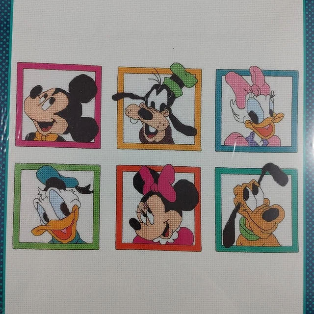 MICKEY UNLIMITED CROSS Stitch Kit 36014 Color Blocks Mickey And The ...