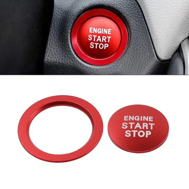 RED ENGINE START Stop Push Button Cover Ring For Toyota Tacoma Yaris ...