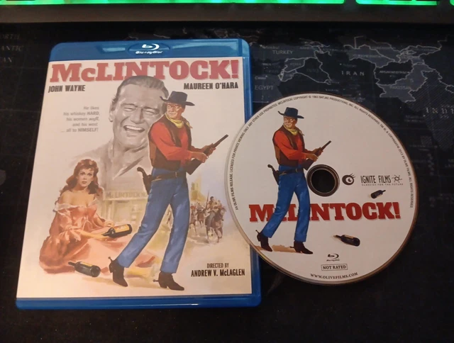 MCLINTOCK (BLU-RAY, 1963) John Wayne Maureen O'hara Rare OOP EUR 40,90 - PicClick IT