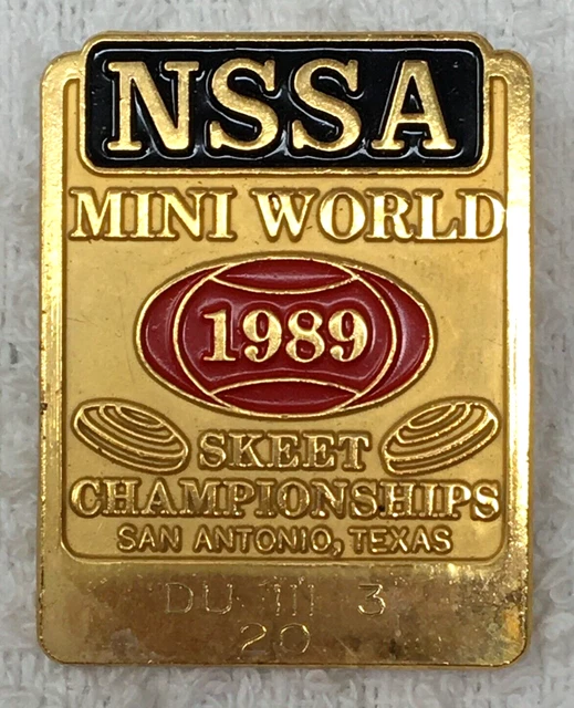 PIN CAPPELLO BABBOTTO NSSA 1989 Campionati di Skeet Mini Mondiali San ...