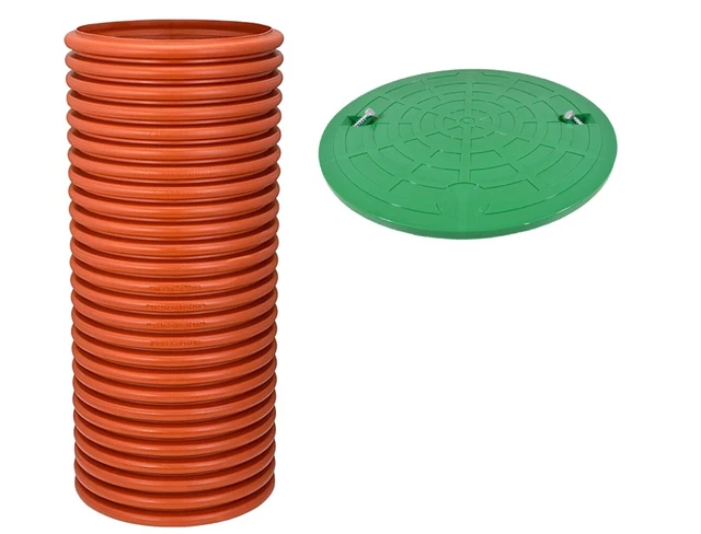 DRAINAGESCHACHT SICKERSCHACHT DN315 Wellrohr Schachtdeckel ...