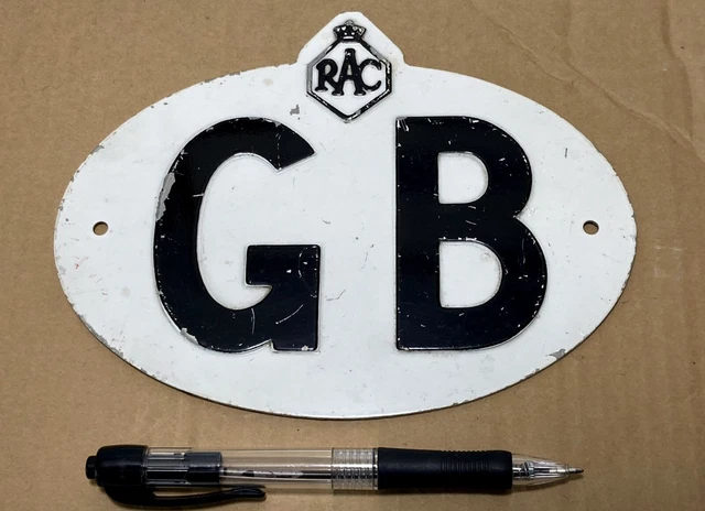 DISTINTIVO VINTAGE RAC GB Gran Bretagna Touring Royal Club auto vecchia ...