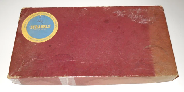 VINTAGE SCRABBLE GAME by Selchow & Righter 1948 Complete Set $20.00 ...