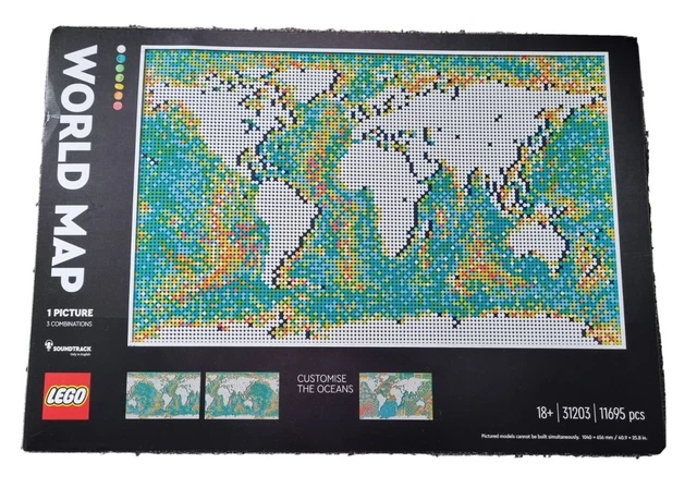 LEGO ART: WORLD Map (31203) £200.00 - PicClick UK