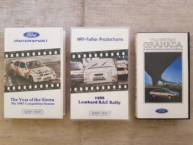 WOW! (X3) VERY RARE FORD MOTORSPORT VHS TAPE LOT - GOOD CONDITION ...