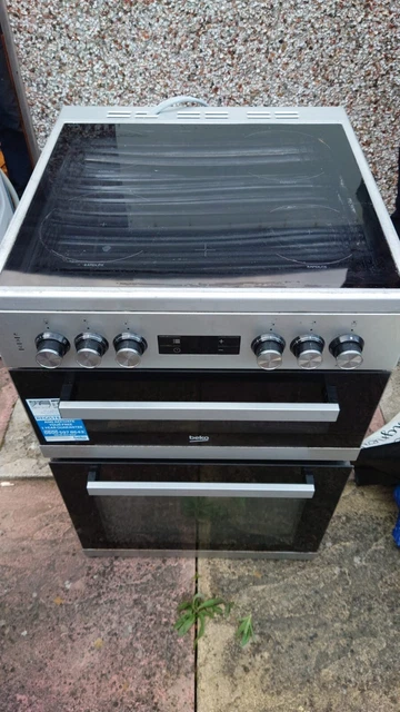 BEKO 60CM DOUBLE Oven Electric Cooker - Silver £225.00 - PicClick UK