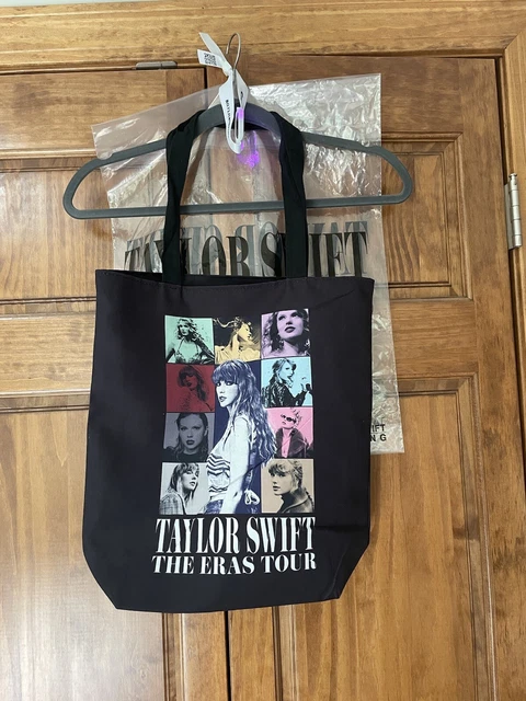TAYLOR SWIFT THE Eras Tour Official Merchandise Black Tote Bag Limited ...