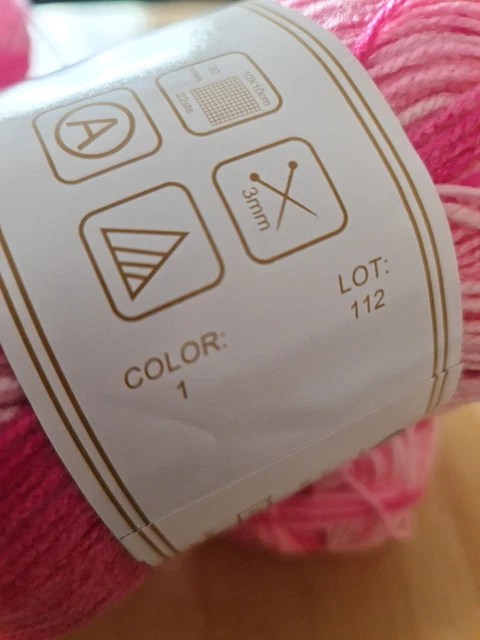 GOOD OLD FASHIONED Funky Prints DK Knitting Crochet Yarn 5x100g Balls ...