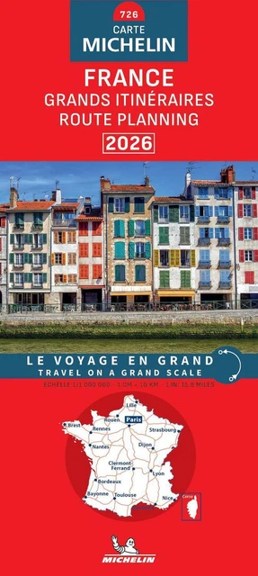 FRANCE ROUTE PLANNING 2026 - Michelin National Map 726 by Michelin ...