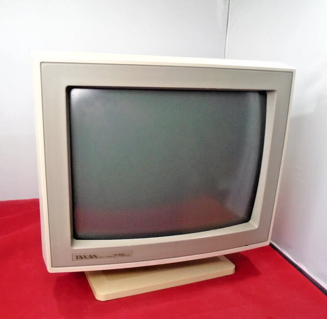 TAXAN 14& MULTISYNC 15-38KHz Monitor Model SV-775EV Picture scrolls ...