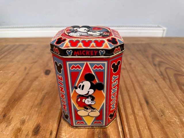 NESTLE WALT DISNEY'S Mickey Mouse Cookie Tin Container Minnie Mouse ...