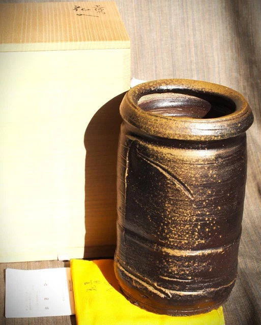 RARE WORK MORI Tougaku Black Bizen Flower Illustrated Cold Wind Box $3,310.09 - PicClick CA