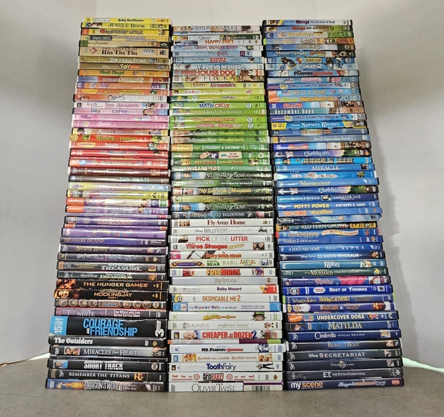 WHOLESALE LOT 100+ DVDs Kids & Family Childrens Baby Disney Nickelodeon ...