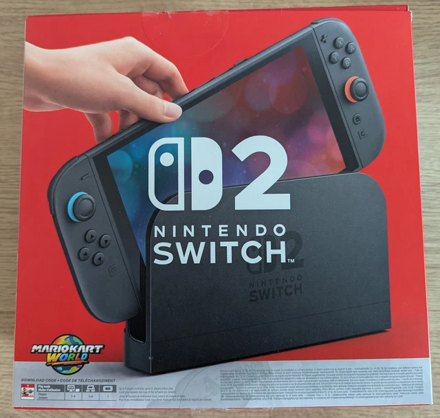 NINTENDO SWITCH 2 Console with Mario Kart World * BOX OPENED BUT UNUSED ...
