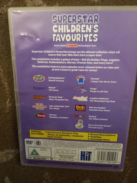 SUPERSTAR CHILDREN'S FAVOURITES Dvd Rubbadubbers Kipper Yoko Kakamoto ...