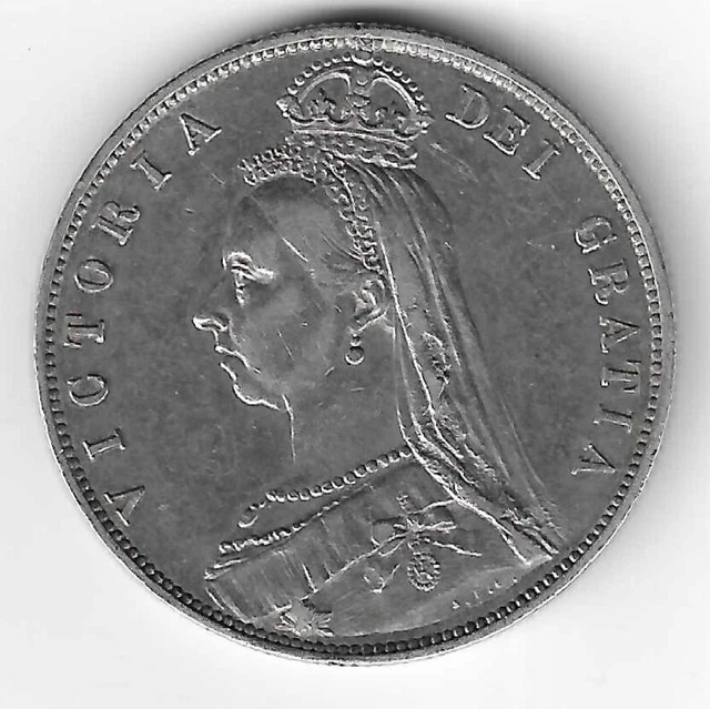 1887 QUEEN VICTORIA Jubilee Head Silver Half Crown 2s 6d British ...