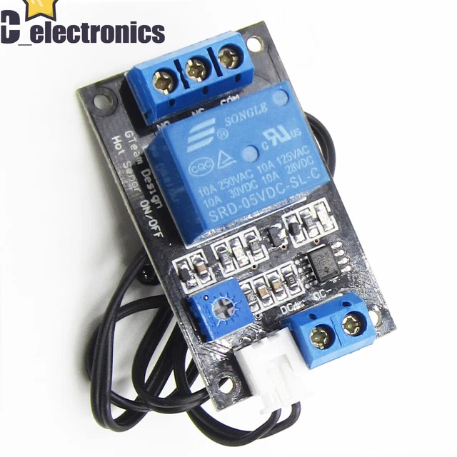 RELAY MODULE 5V 1 Channel Thermistor Relay Switch Sensor Temperature ...