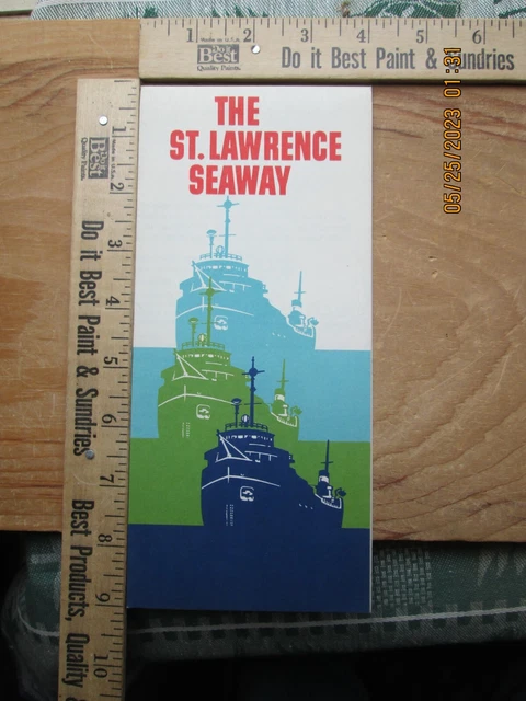 THE SAINT LAWRENCE Seaway map brochure $12.99 - PicClick