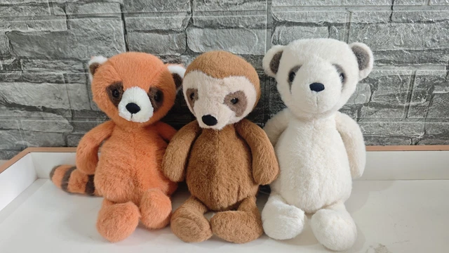 JELLYCAT WHISPIT RED Panda, Sloth and Bear £160.00 - PicClick UK
