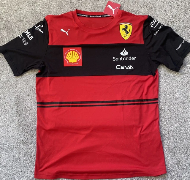 FERRARI F1 2022 Puma Team Issue Pit Crew T-shirt LeClerc Sainz BNWT ...