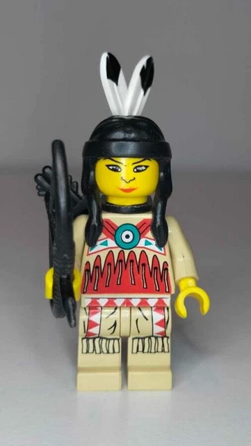 FIGURINE LEGO WW018 Indian Female, Quiver Minifigure Indienne Western ...