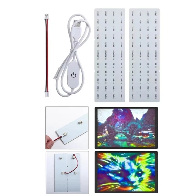 FOR LAB LITHOPHANE LED Backlight Board Kit DIY Lamp Board Replacement £ ...