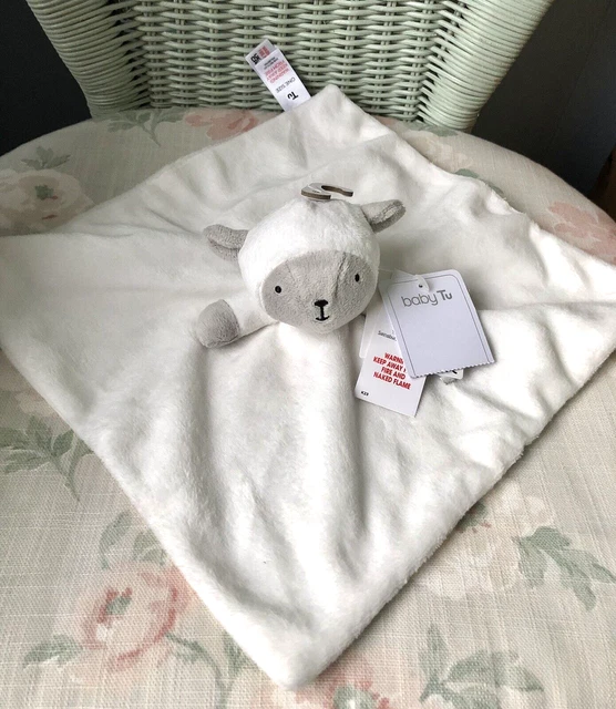 BNWT SAINSBURYS TU Sheep Lamb Comforter Blankie Soft Toy Doudou Cream ...