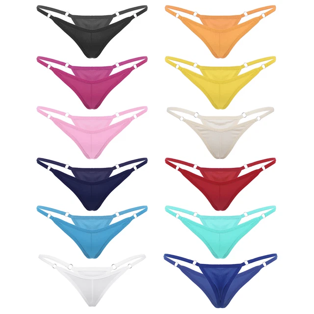 WOMEN'S STRETCHY LOW Rise Micro Mini G-String Bikini Tanga Lingerie ...