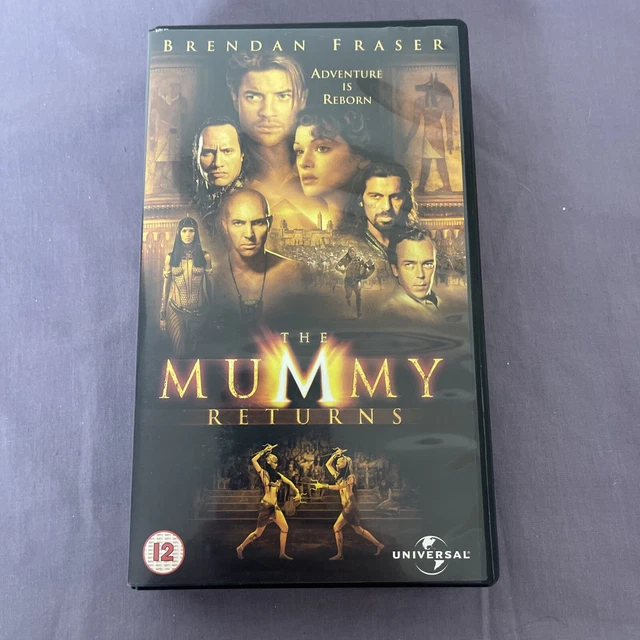 THE MUMMY RETURNS Vhs Video Tape (12) PAL 2001 Universal Studios ...