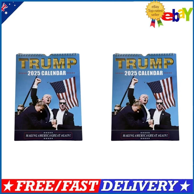 DONALD TRUMP 2025 Desk Calendar Trump 2025 Calendar Trump Shot Planning ...