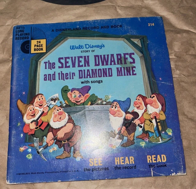 WALT DISNEY SEVEN DWARFS AND THEIR DIAMOND MINE Disneyland Record and ...