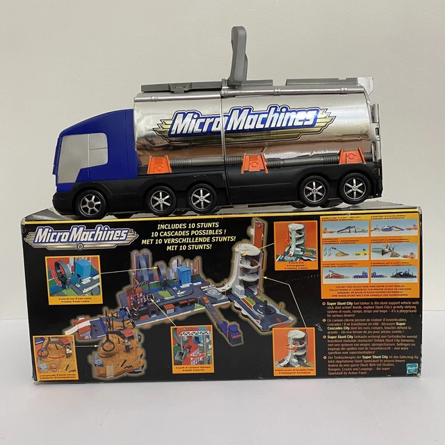 VINTAGE MICRO MACHINES Super Stunt City Truck Playset Hasbro Rare 2001 ...