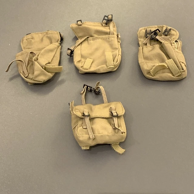 4PC 1:6 WW2 US Airborne Paratrooper Musette Bag Backpack For 12'' Gi ...