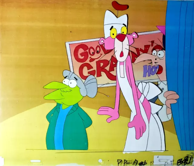 Pink Panther Watch Video Original Production Animated Celdrawingfreleng Coa £4415 Picclick Uk