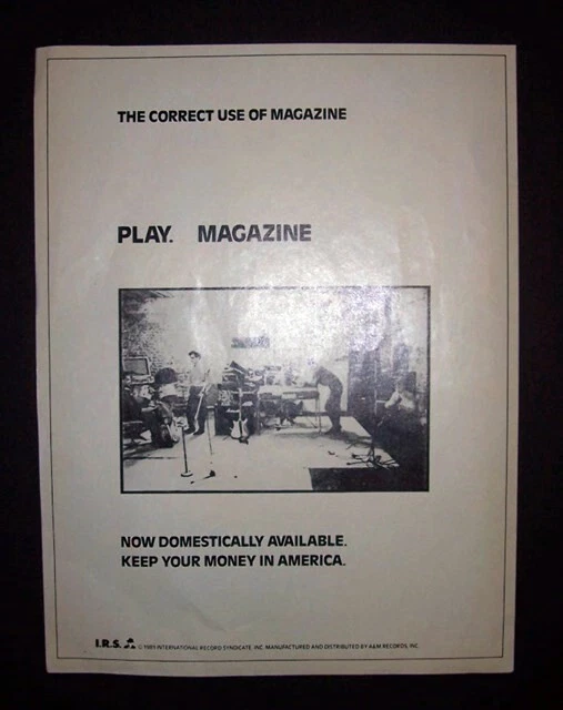 MAGAZINE THE CORRECT Use of Soap 1981 Poster Type Ad (Howard Devoto ... MAGAZINE THE CORRECT Use of Soap 1981 Poster Type Ad (Howard Devoto ...
