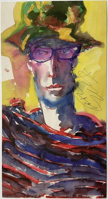 RAINER FETTING SIGNIERT Einladung Karte Unterschrift Signatur Autogramm ...