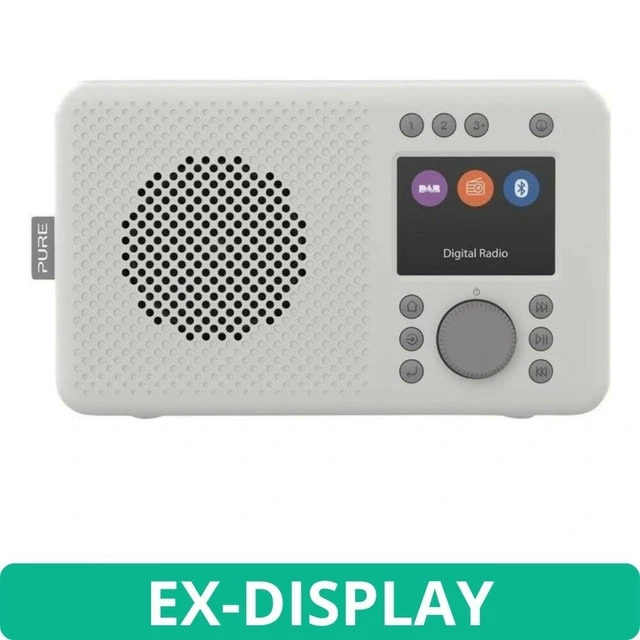 PURE ELAN PORTABLE Bluetooth DAB+ FM Radio Digital Alarm Clock USB ...
