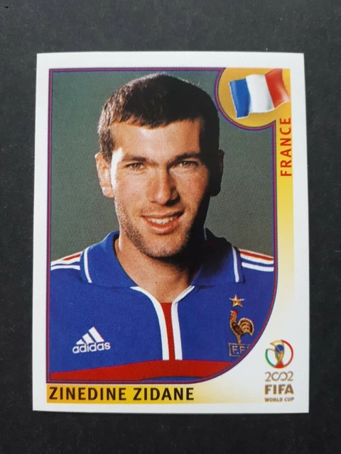 PANINI STICKER WM 2002 World Cup - Zinedine Zidane #38 - Frankreich ...