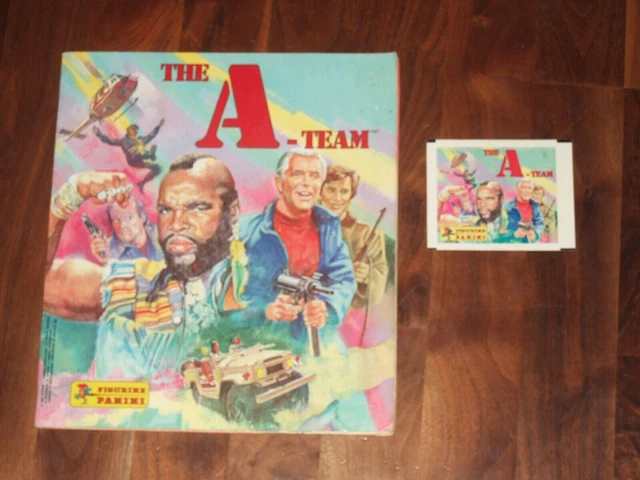 THE A-TEAM 1983 Panini sticker album. Complete Condition & with an A ...