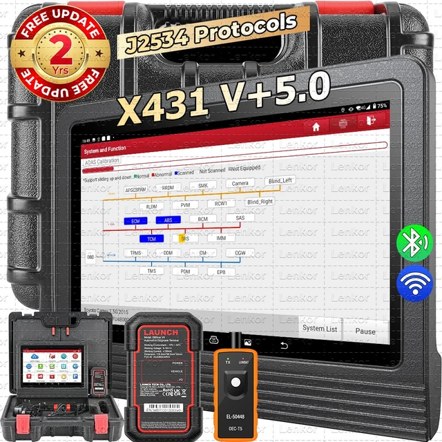LAUNCH X431 PRO3S V+ 5.0 ELITE PRO5 Car Diagnostic Tool J2534 ...
