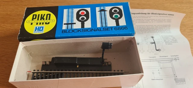PIKO H0, BLOCKSIGNAL mit Schaltgleis und Trenngleis, neu, # 7 EUR 15,00 ...