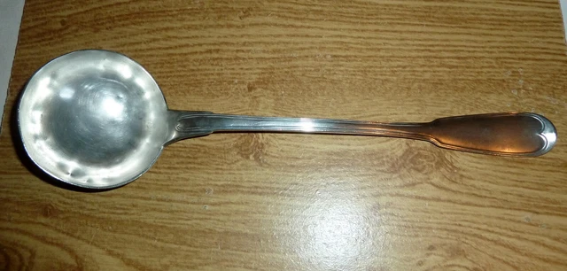 ANCIENNE UNE LOUCHE EN ARGENT MASSIF TËTE DE VIEILLARD 19éme SIÉCLE ...