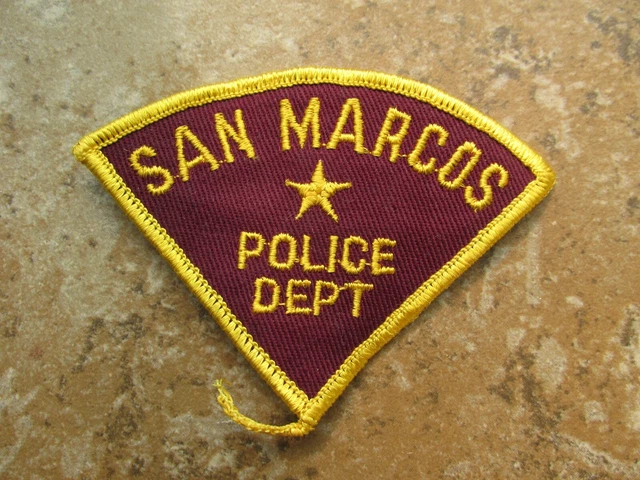 OBSOLETE DPS STATE of Texas San Marcos Police Department Patch $10.00 ...