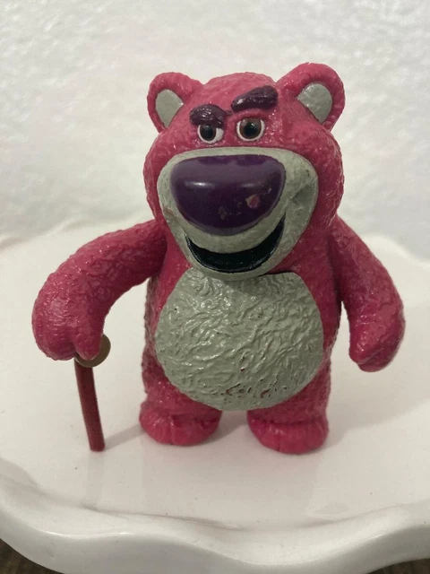 DISNEY PIXAR TOY Story 3 Lotso Pink Bear PVC Figure 3.25" Cake Topper £ ...