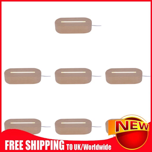 OVAL DISPLAY PEDESTAL - LED Lights Display Base with USB (White Light ...