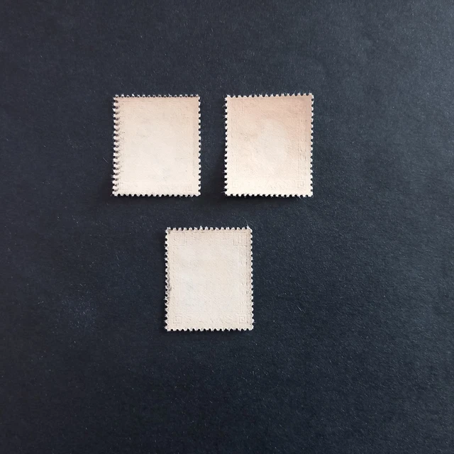 GRECIA 1947/ LUTTO Per La Morte Di Giorgio Ii°, Serie Di 3 Valori ...