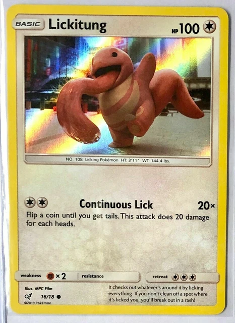 POKEMON CARD HOLO Lickitung 16/18 No 108 Licking Pokemon Tcg Ccg EUR 5 ...